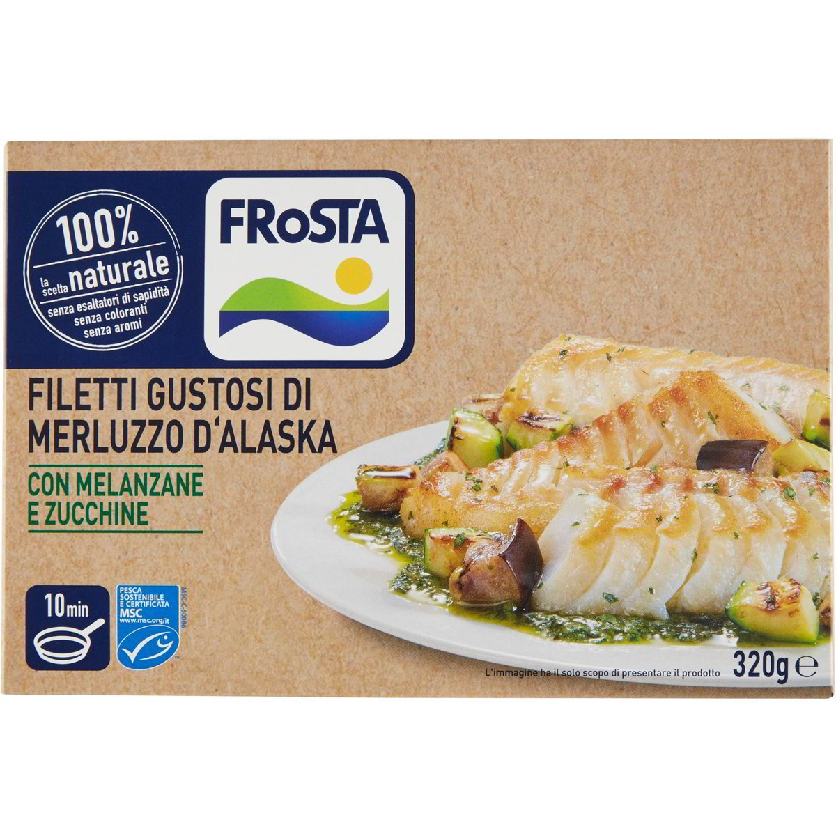 Merluzzo d'Alaska filetti con melanzane e zucchine FROSTA 320 G - Coop Shop