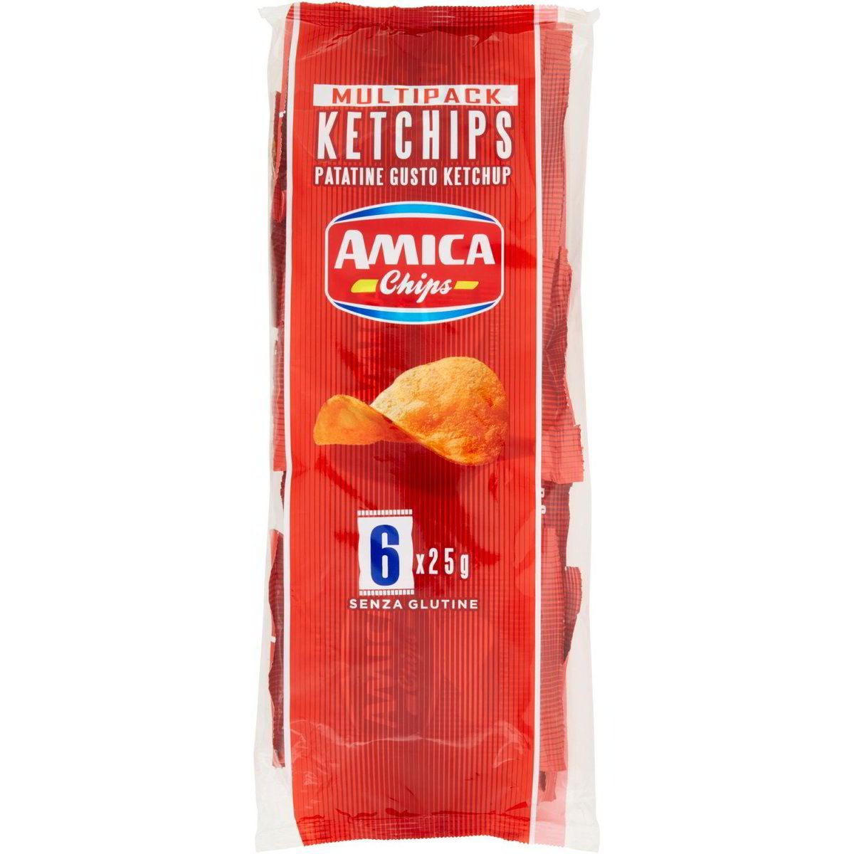 Patatine al ketchup AMICA CHIPS 6 X 150 G - Coop Shop