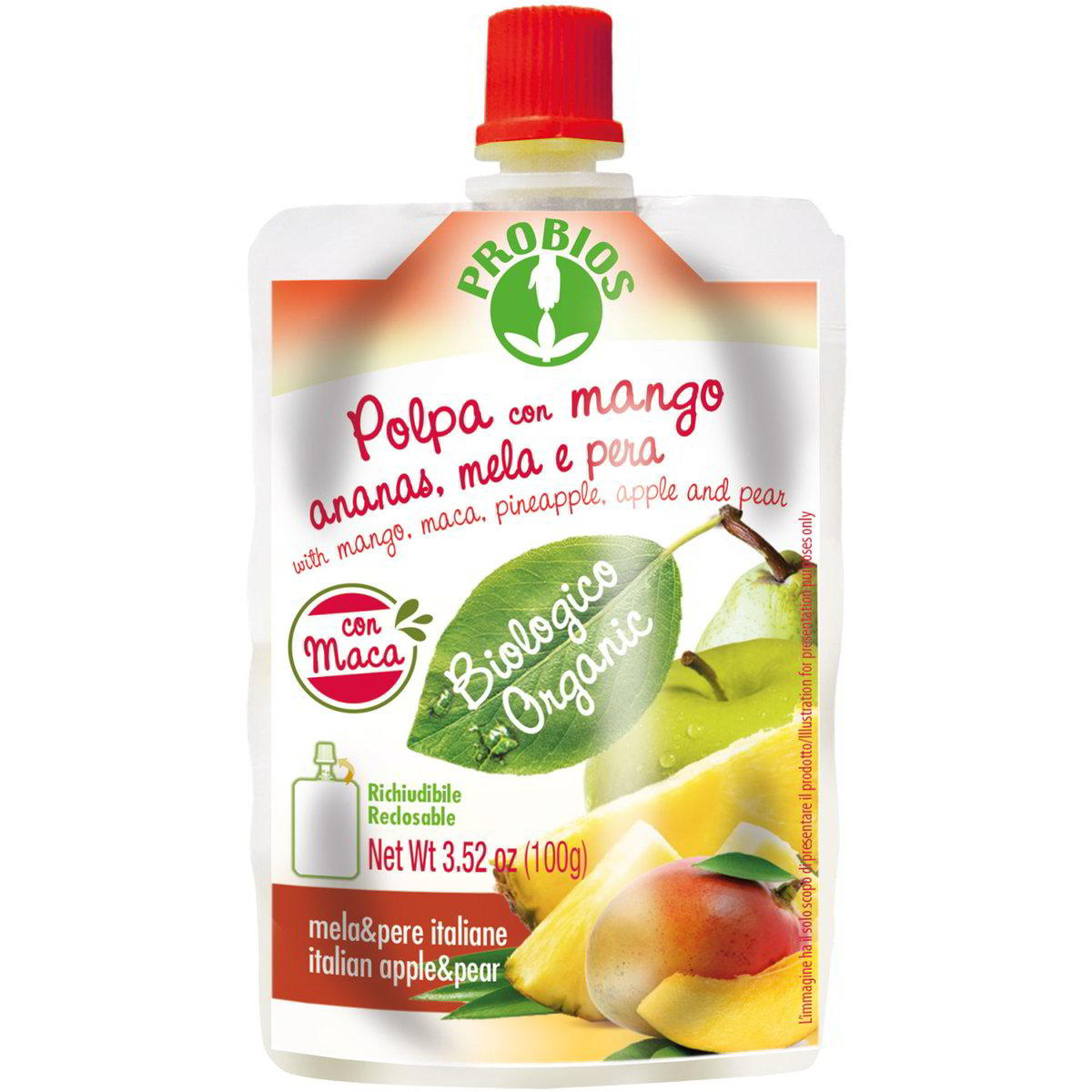 Polpa di mela/pera/ananas/mango PROBIOS 100 G - Coop Shop