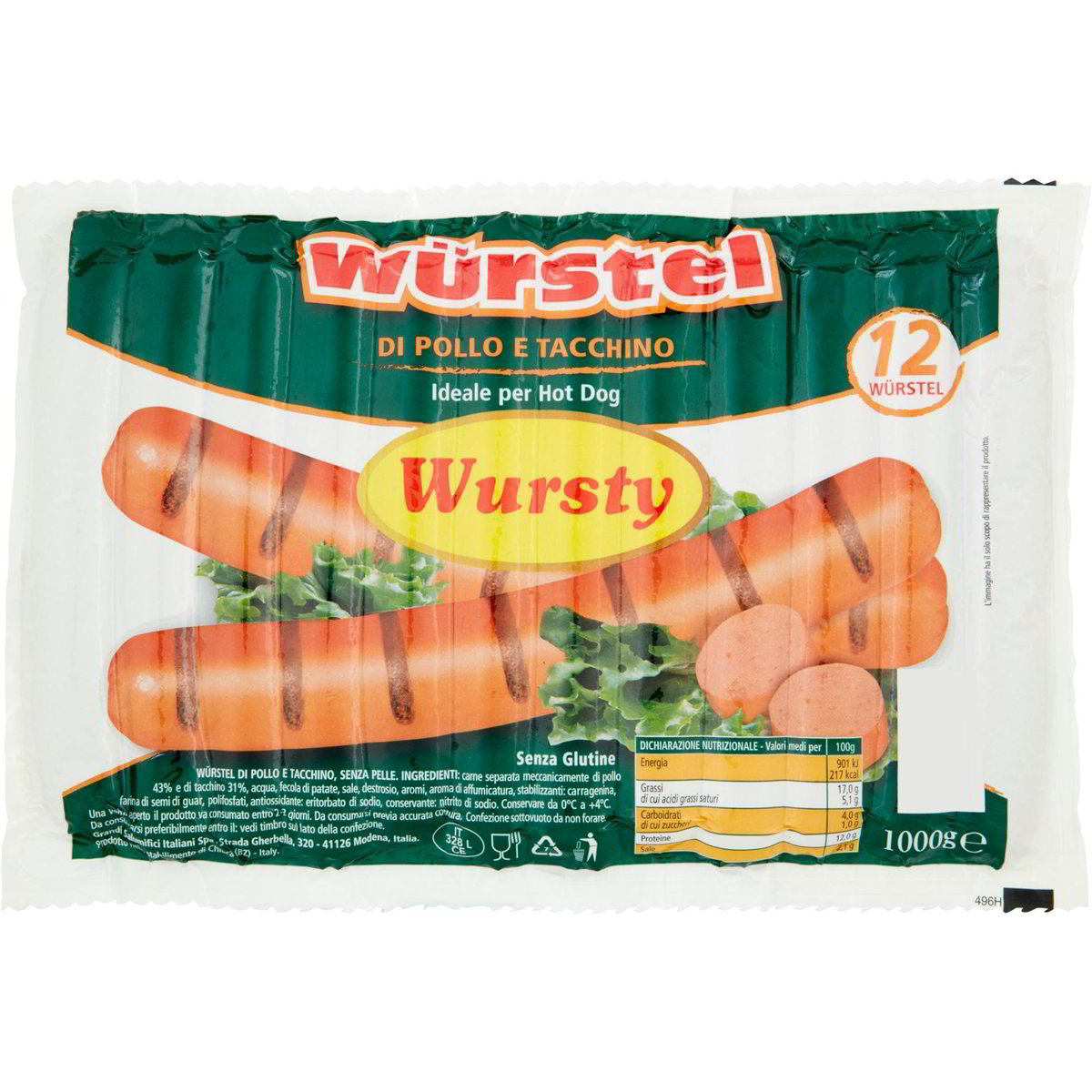 Wurstel di pollo e tacchino GSI 1000 G - Coop Shop