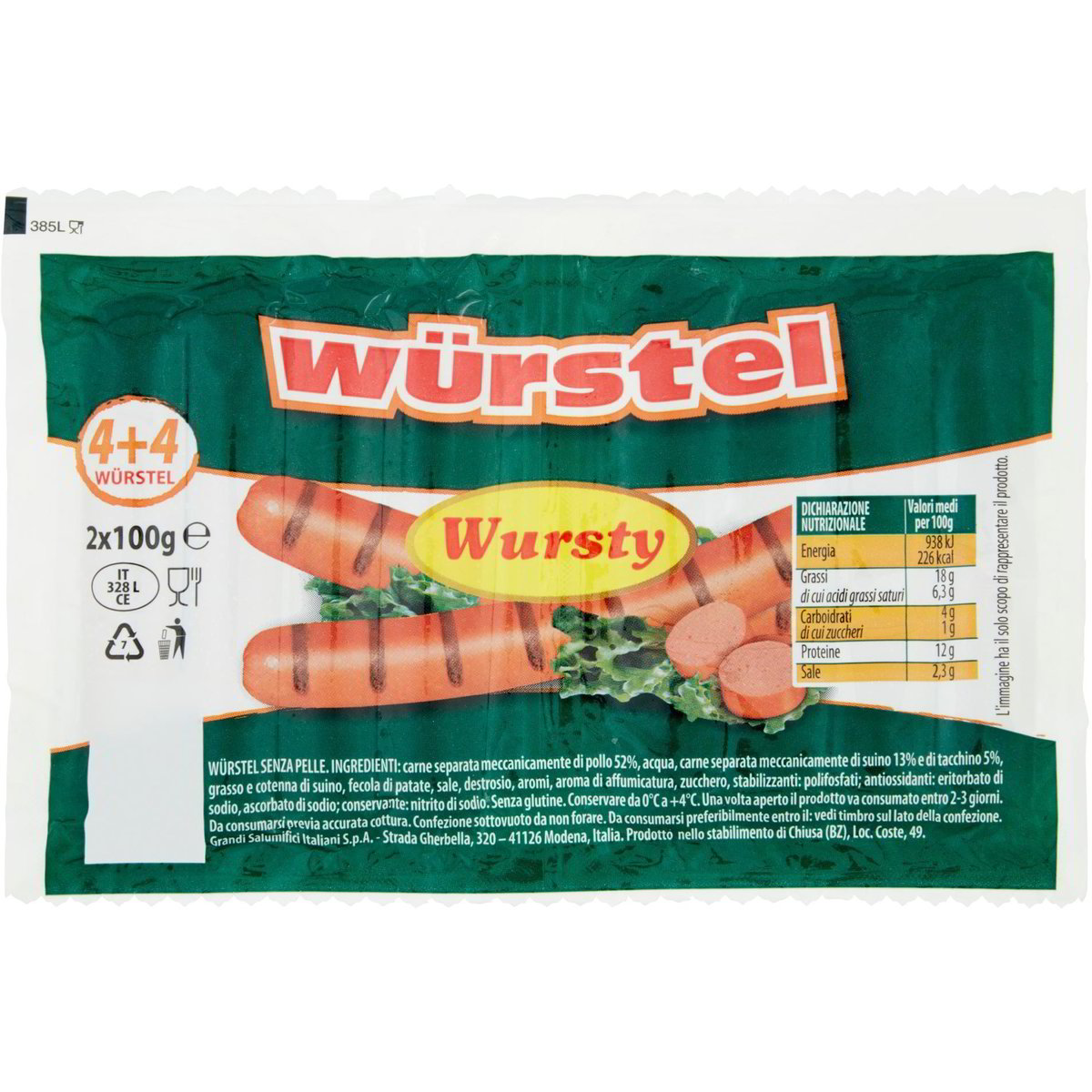 Wurstel wursty WURSTY 2 X 100 G - Coop Shop