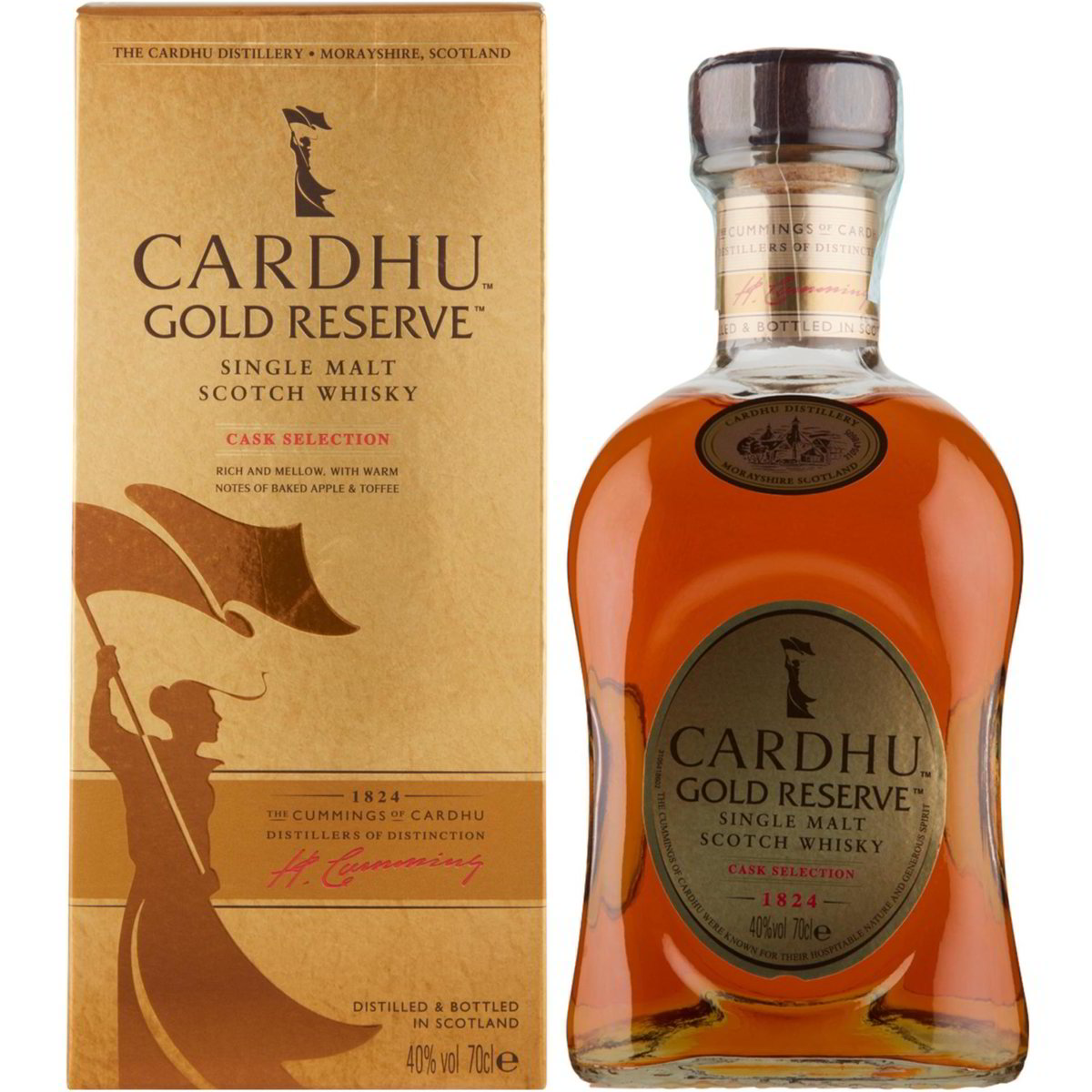 Whisky gold reserve single malt scotch CARDHU 700 ML - Coop Shop