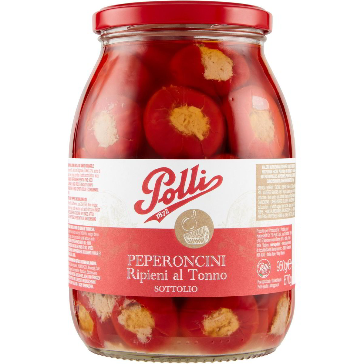 Peperoncini ripieni con tonno POLLI 950 G - Coop Shop