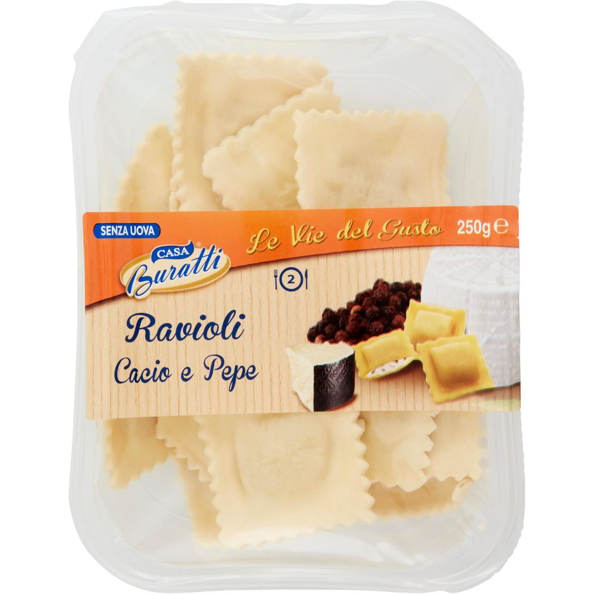 Ravioli cacio e pepe CASA BURATTI 250 G - Coop Shop