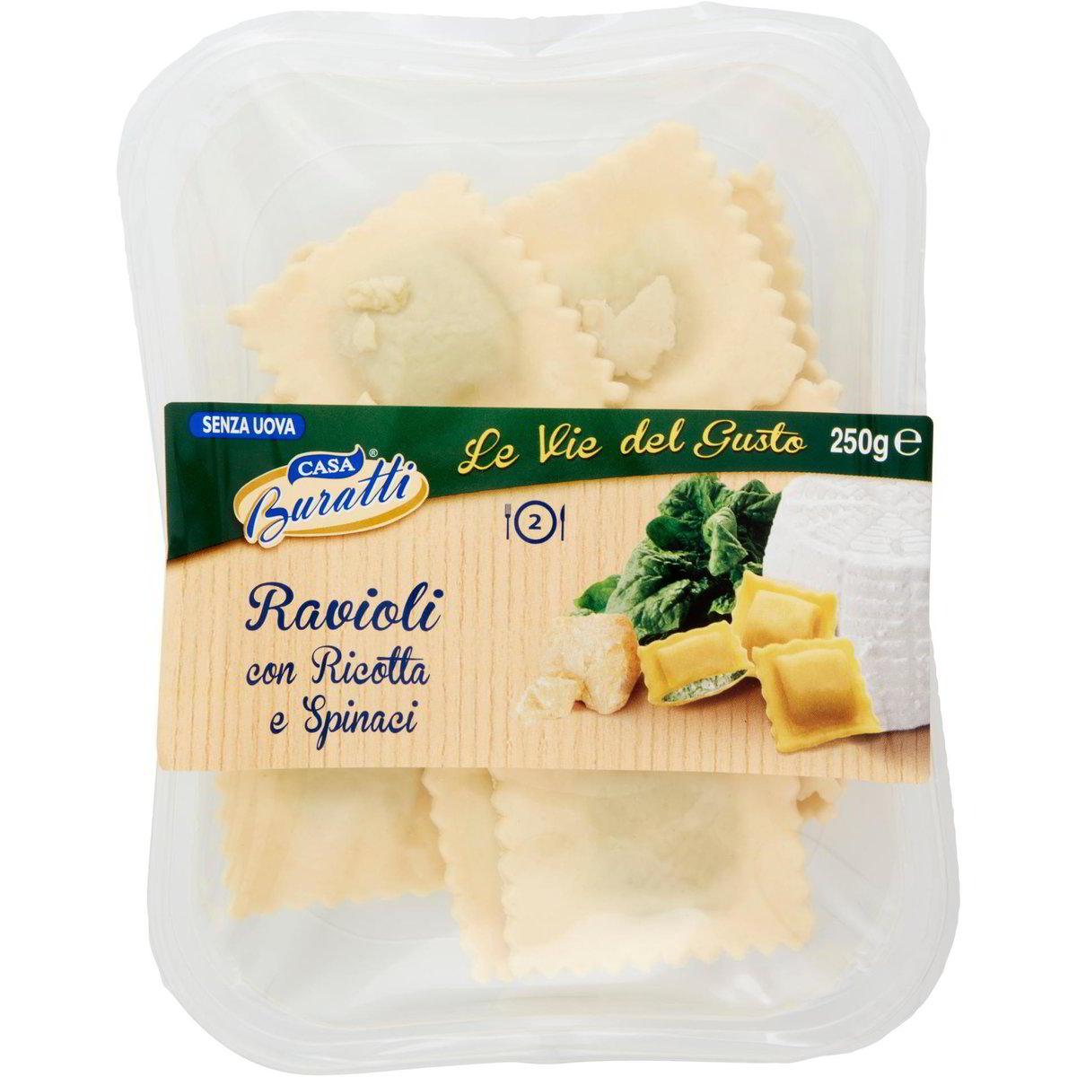 Ravioli con ricotta e spinaci CASA BURATTI 250 G - Coop Shop