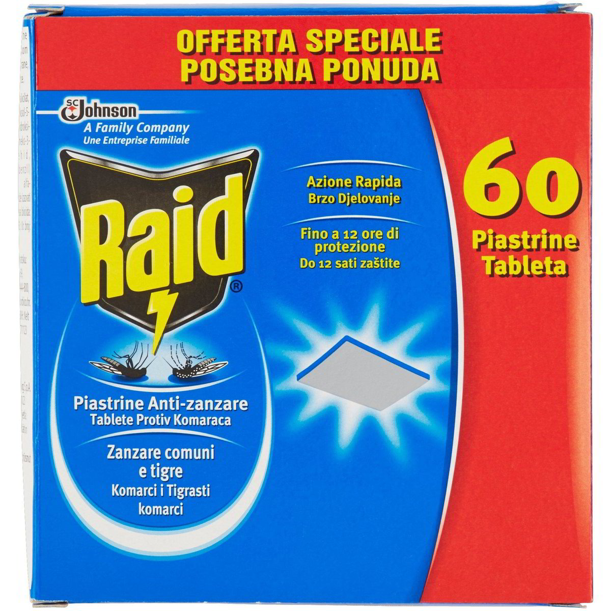 Antizanzare piastrine x60 RAID 1 PZ - Coop Shop