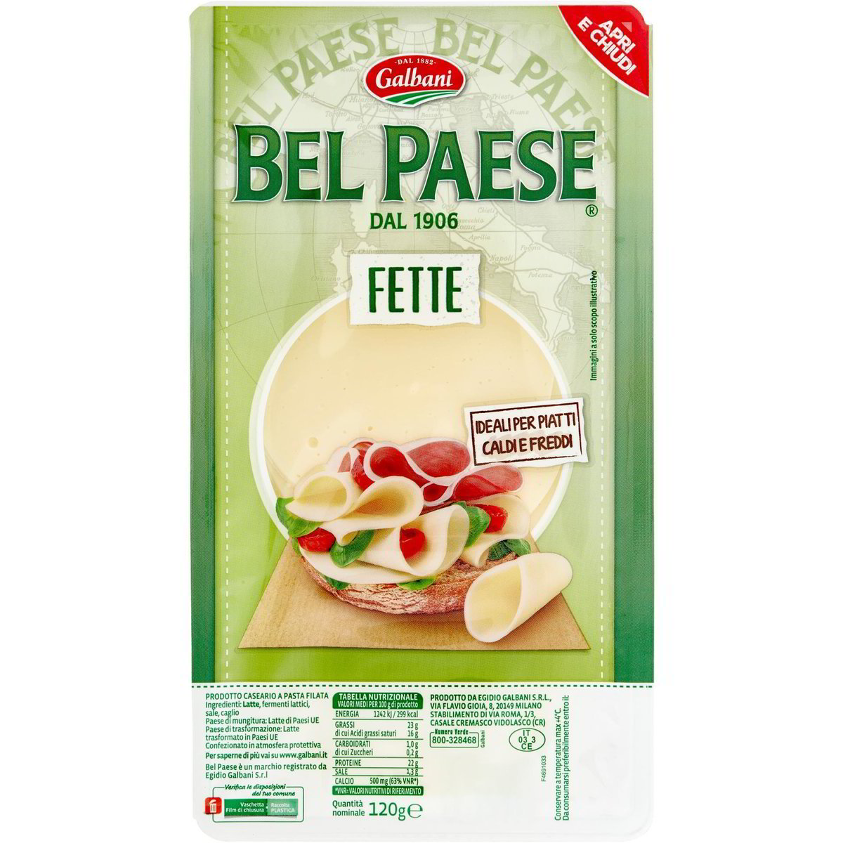 Formaggio a fette GALBANI 120 G - Coop Shop