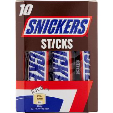 Snack di cioccolato snickers SNICKERS 10 X 20 G - Coop Shop