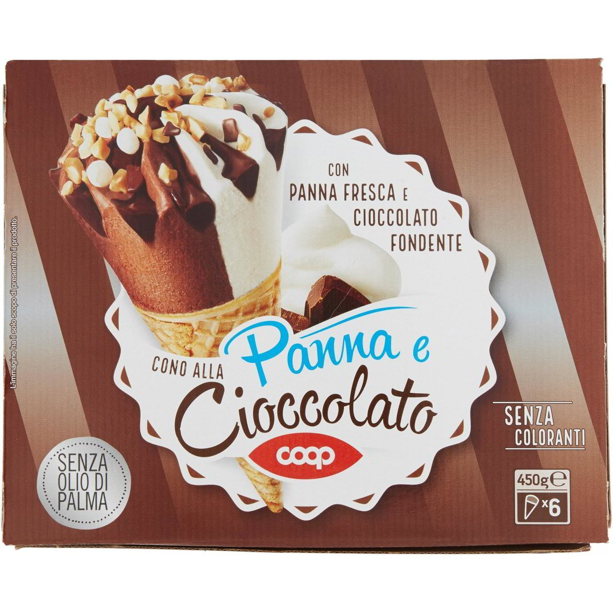 Cono gelato panna cioccolato COOP 6 X 75 G - Coop Shop