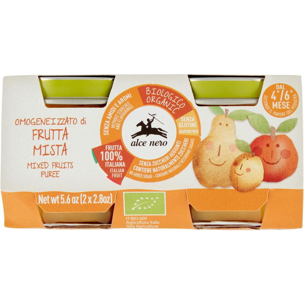 Omogeneizzato frutta mista ALCE NERO 2 x 80 G - Coop Shop
