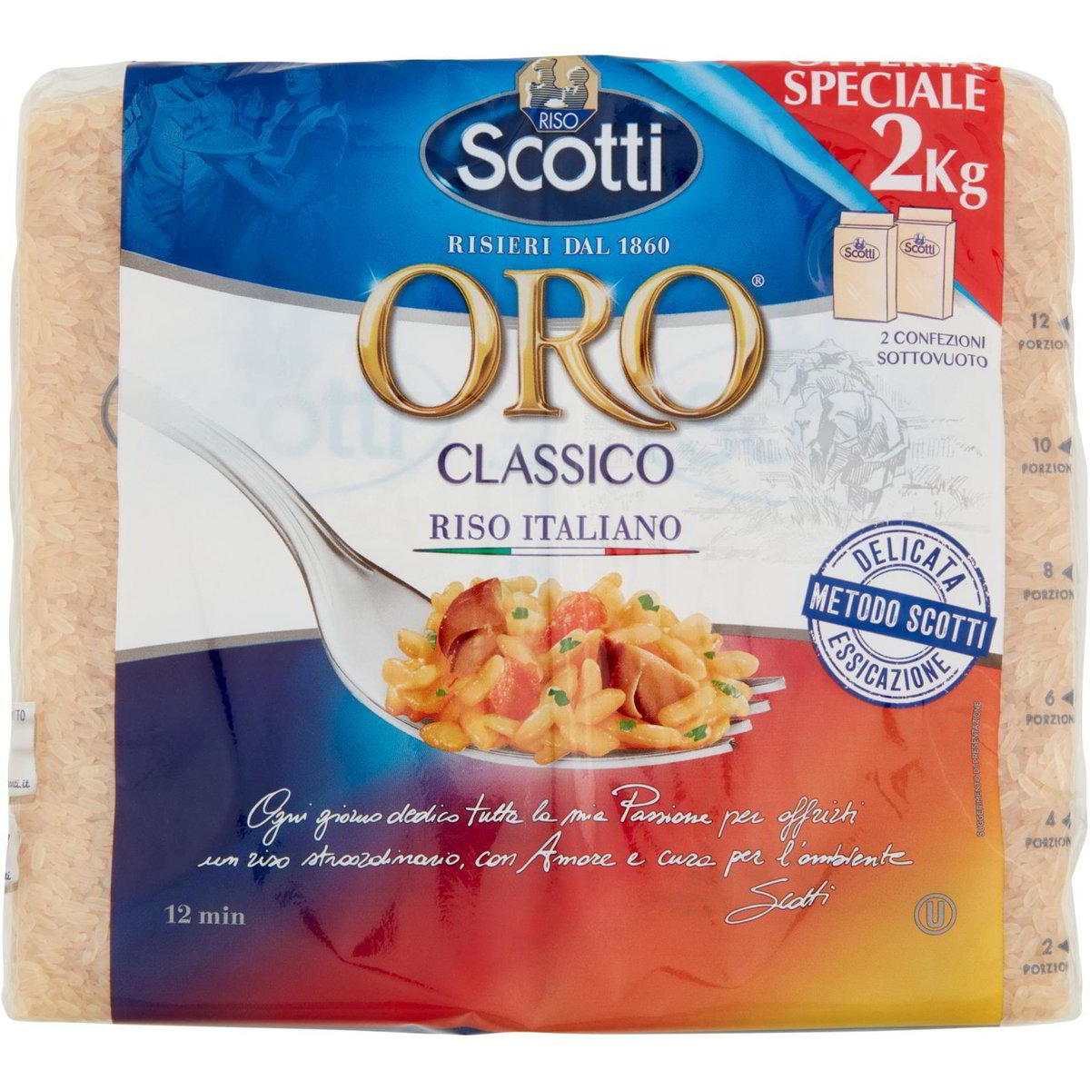 Riso italiano oro parboiled RISO SCOTTI 2000 G - Coop Shop