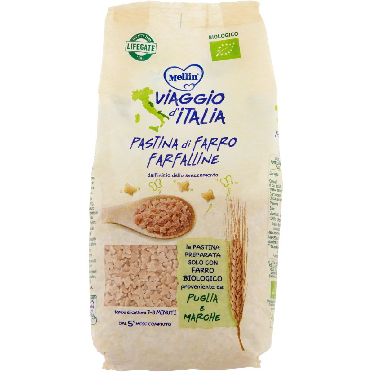 Pastina di farro farfalline viaggio d'italia MELLIN 320 G - Coop Shop