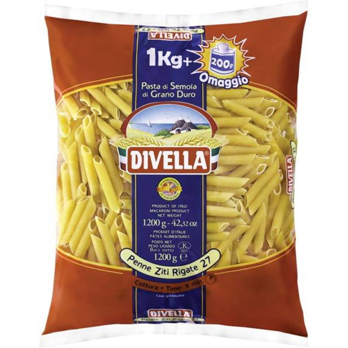 Penne ziti rigati n.27 DIVELLA 1200 G - Coop Shop