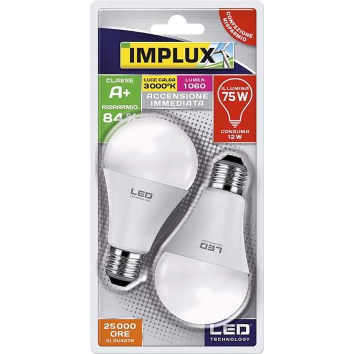 Lampada led goccia calda e27 1060 lumen 75w x2 IMPLUX 1 PZ - Coop Shop
