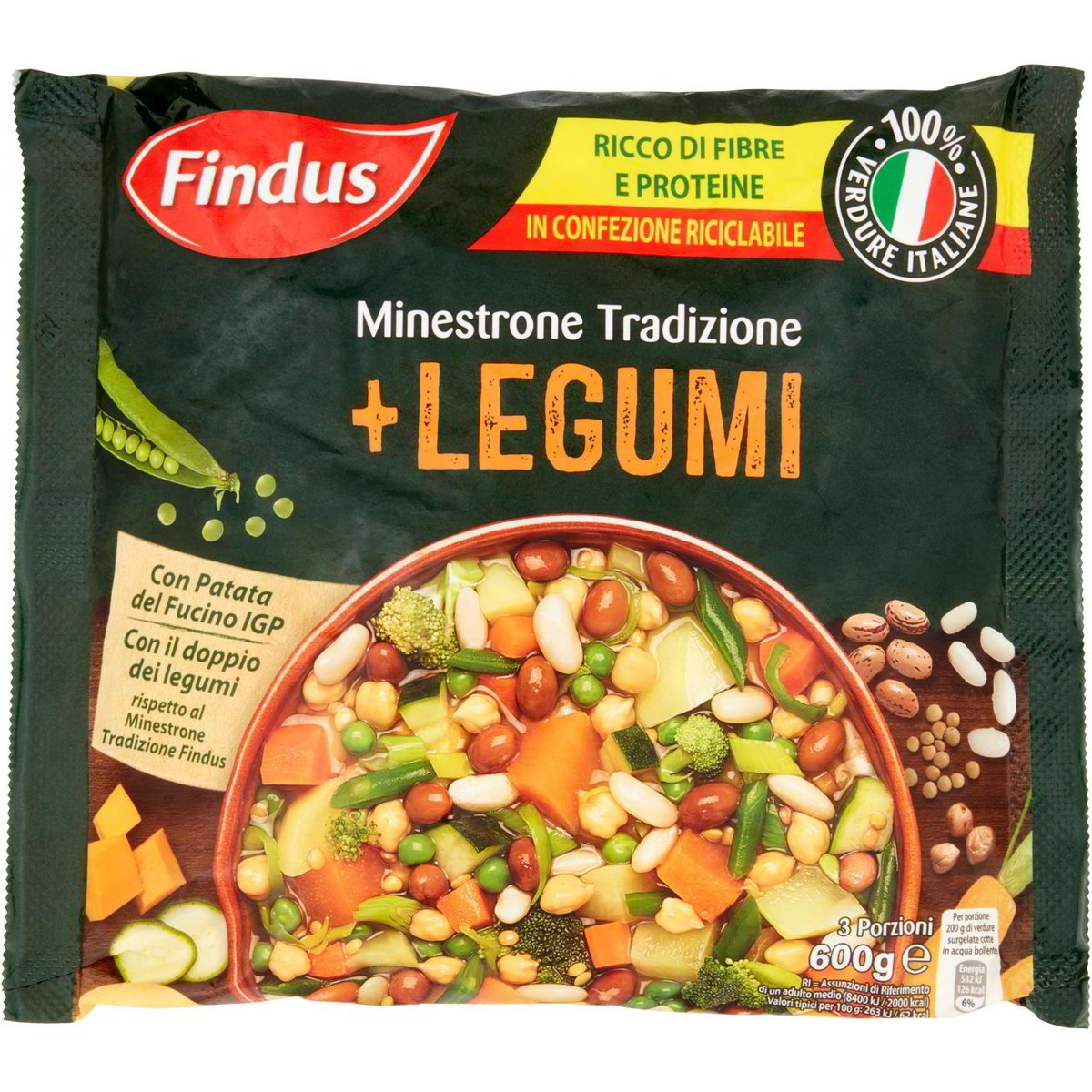 Minestrone tradizionale con legumi FINDUS 600 G - Coop Shop