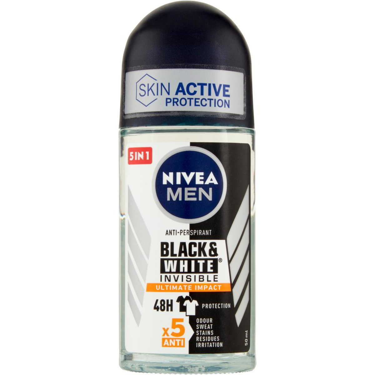 Deodorante rool on anti-perspirant black & white NIVEA 50 ML - Coop Shop