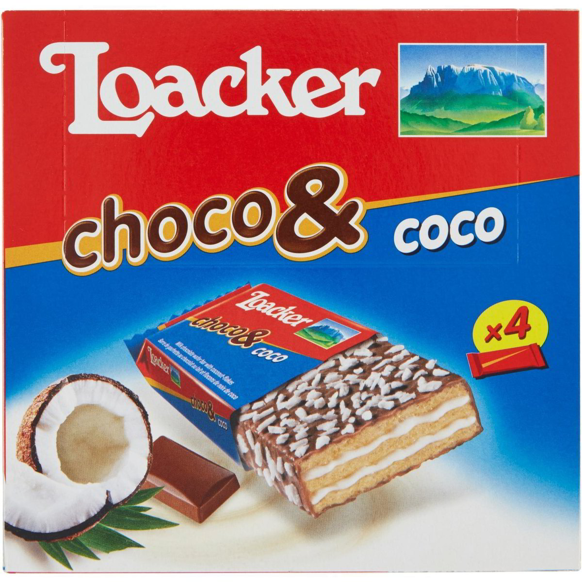 Wafer snack choco & coco LOACKER 4 X 22 G - Coop Shop