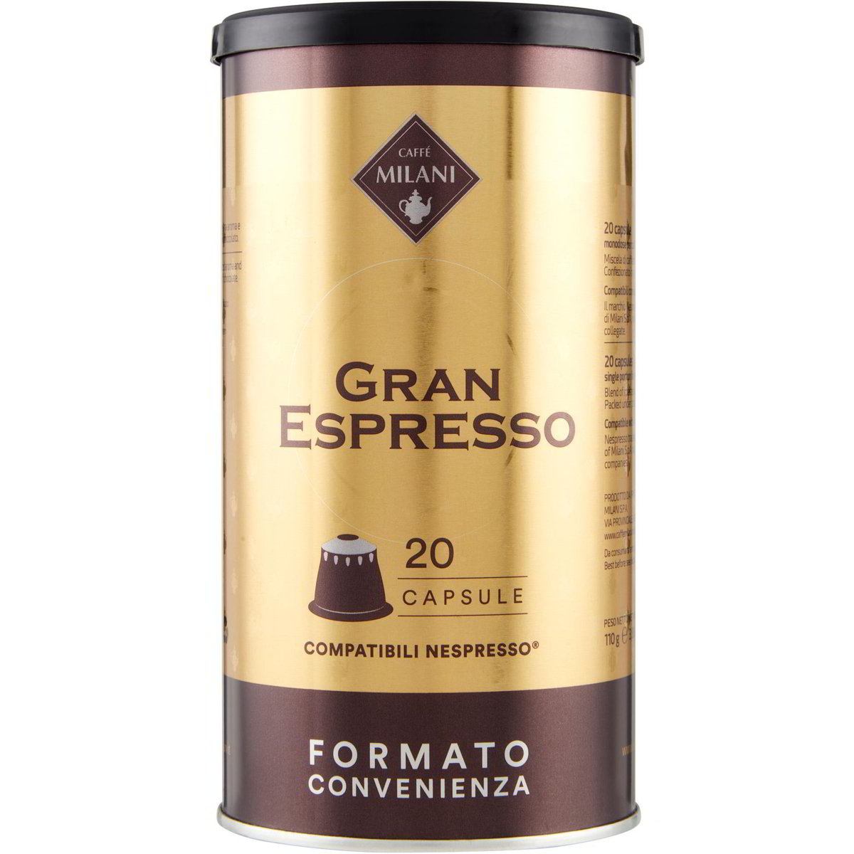 Capsule caffè gran espresso x20 MILANI - NESPRESSO 110 G - Coop Shop
