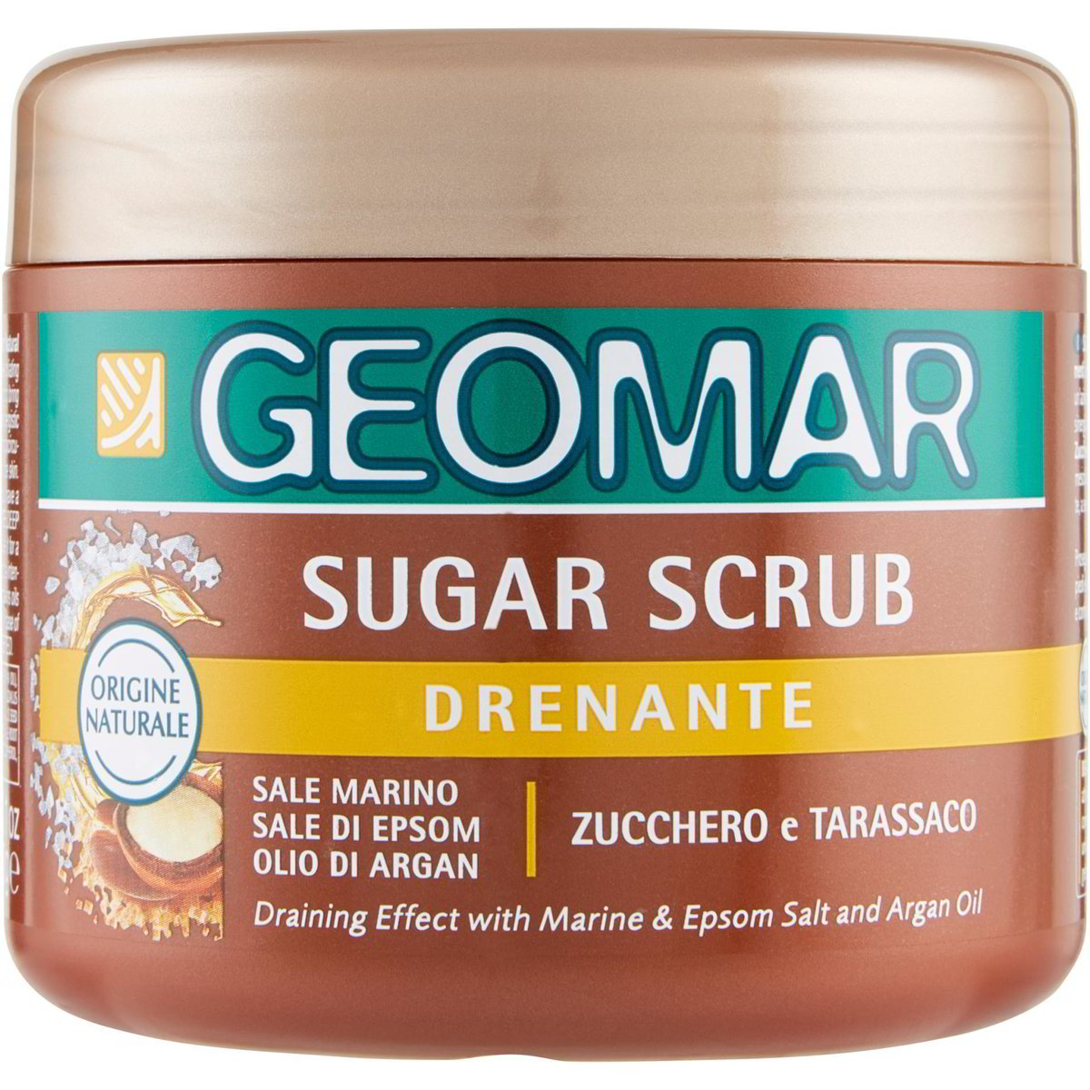 Scrub corpo drenante con zucchero tarassaco GEOMAR 600 ML - Coop Shop