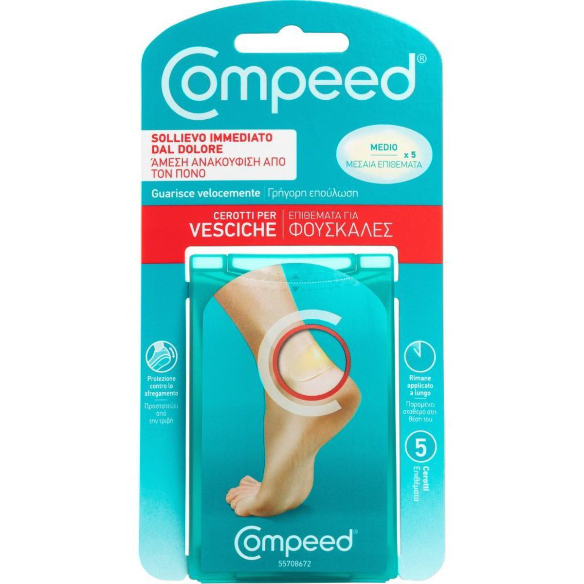 Cerotti per vesciche medi sollievo dal dolore x5 COMPEED 1 PZ - Coop Shop