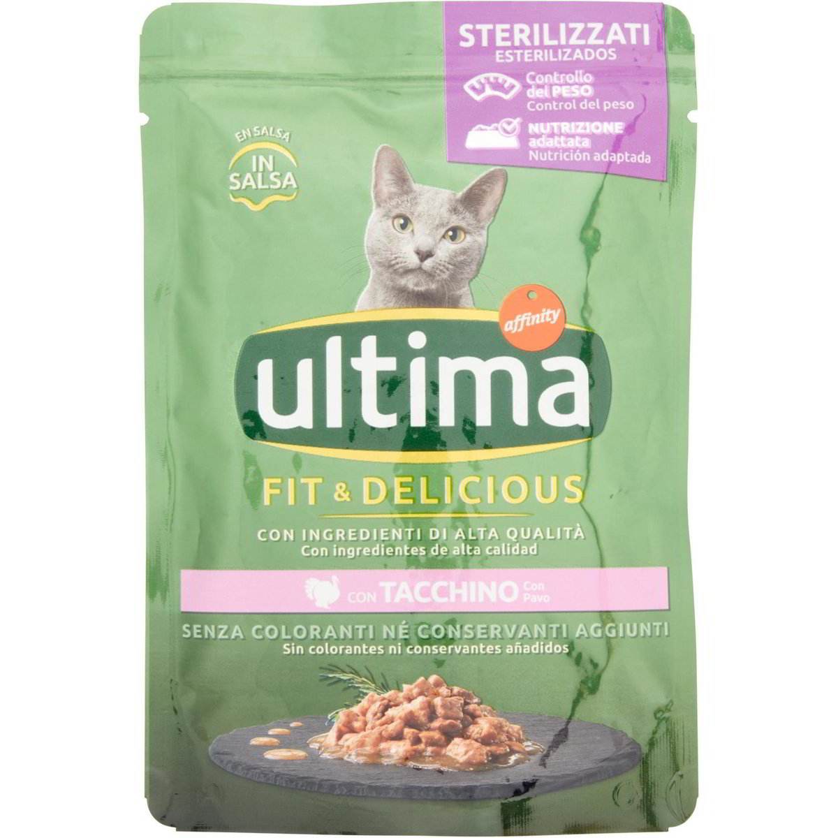 Alimenti per gatti sterilizzati con tacchino in sa ULTIMA 85 G - Coop Shop