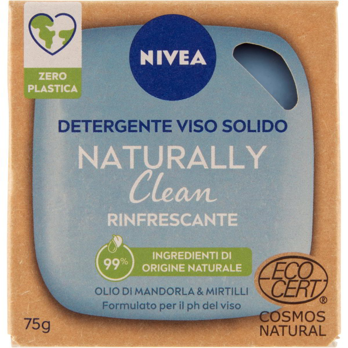 Detergente viso solido naturally clean rinfrescant NIVEA 75 G - Coop Shop
