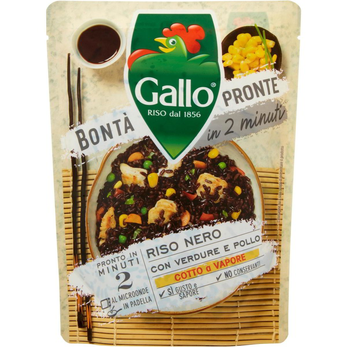 Riso nero con verdure e pollo bontà pronte 2 min RISO GALLO 220 G ...