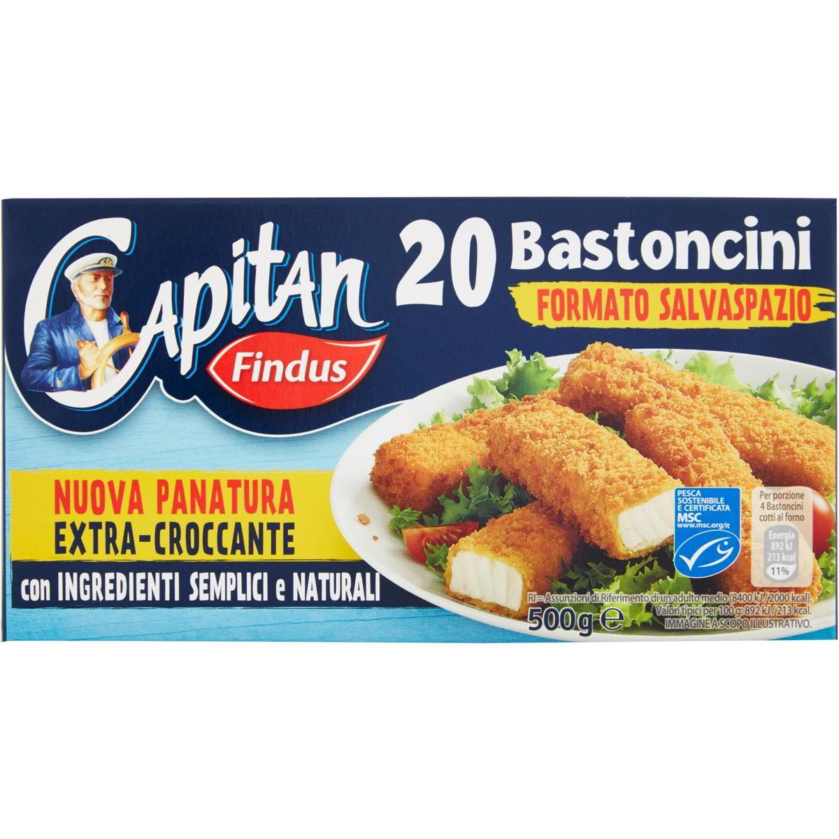 Merluzzo 20 bastoncini CAPITAN FINDUS 500 GR - Coop Shop