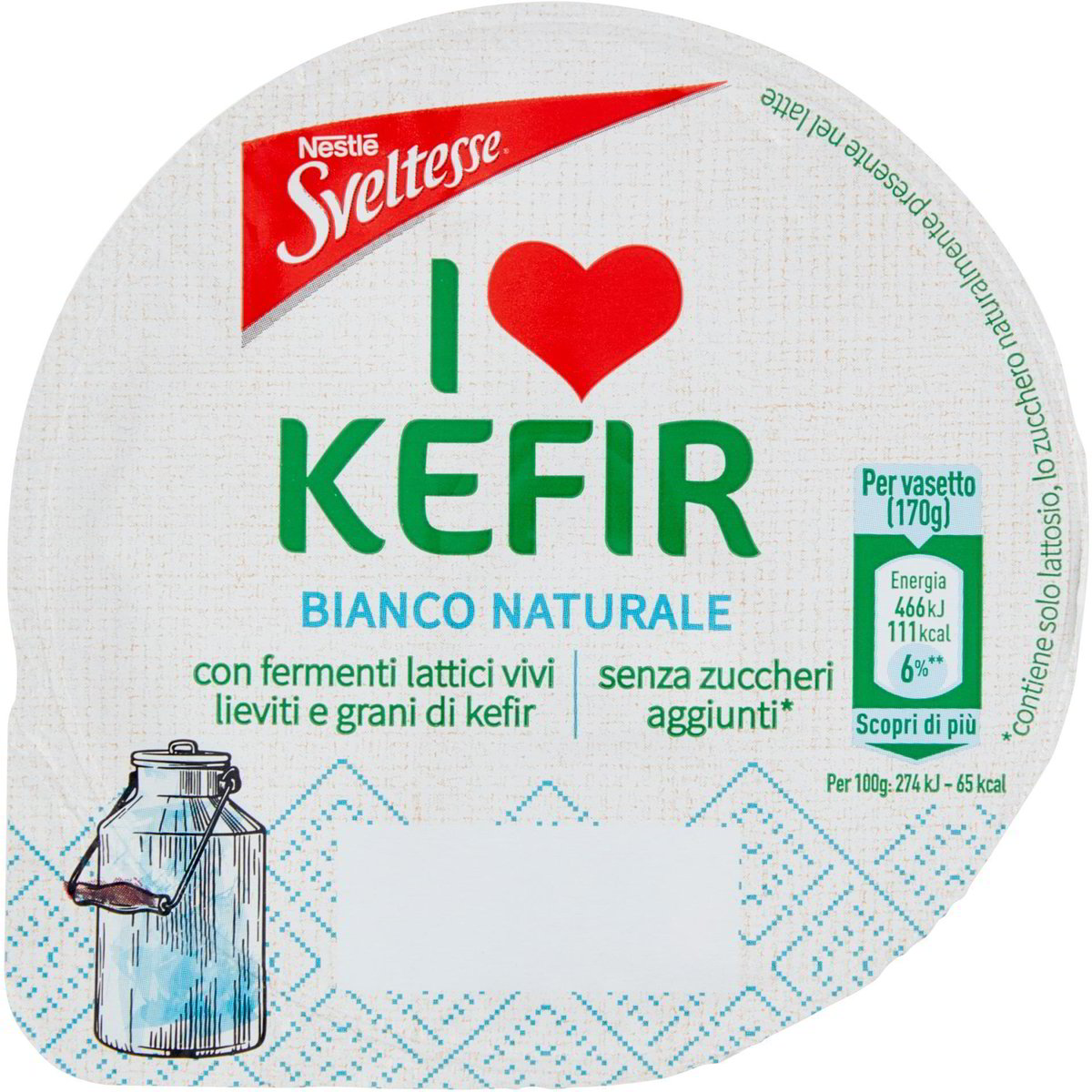 Kefir bianco naturale SVELTESSE 170 G - Coop Shop