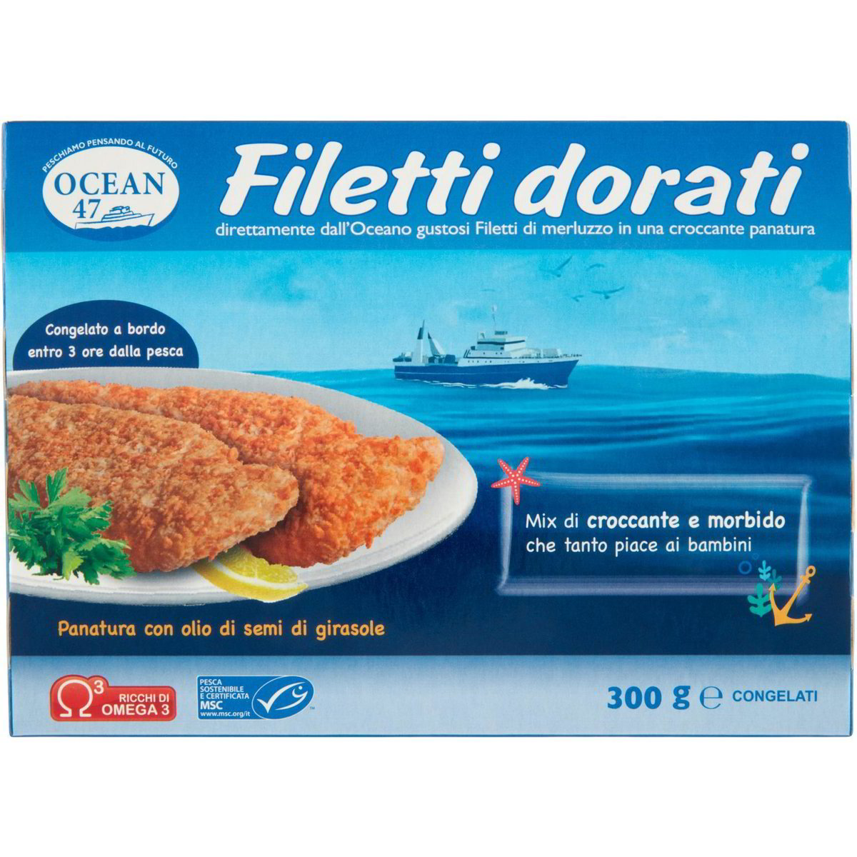 Merluzzo filetti dorati OCEAN 47 300 G - Coop Shop