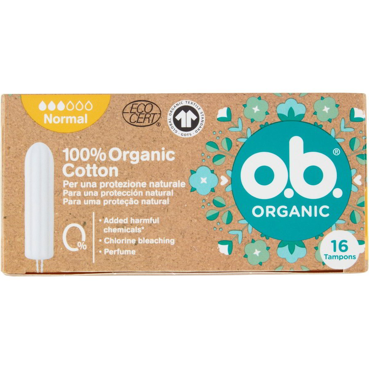 Assorbenti interni normal 100% cotone x16 O.B. 1 PZ - Coop Shop