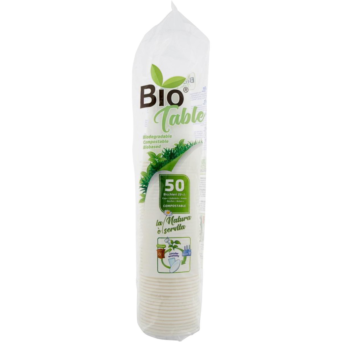 Bicchieri 20cl compostabili x50 BIOTABLE 1 PZ - Coop Shop