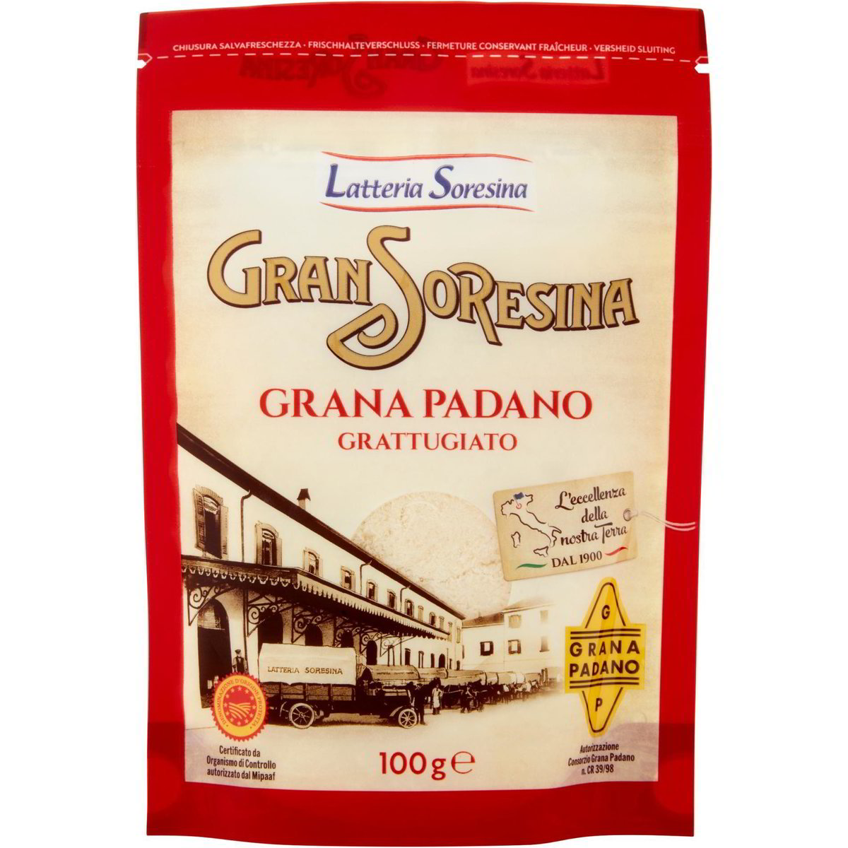 Grana padano DOP grattugiato SORESINA 100 G - Coop Shop Grana padano DOP grattugiato SORESINA 100 G - Coop Shop