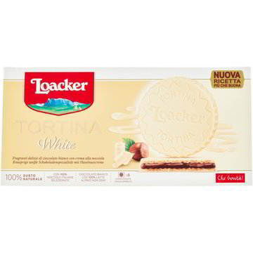 Wafer gran pasticceria tortina white LOACKER 125 G - Coop Shop
