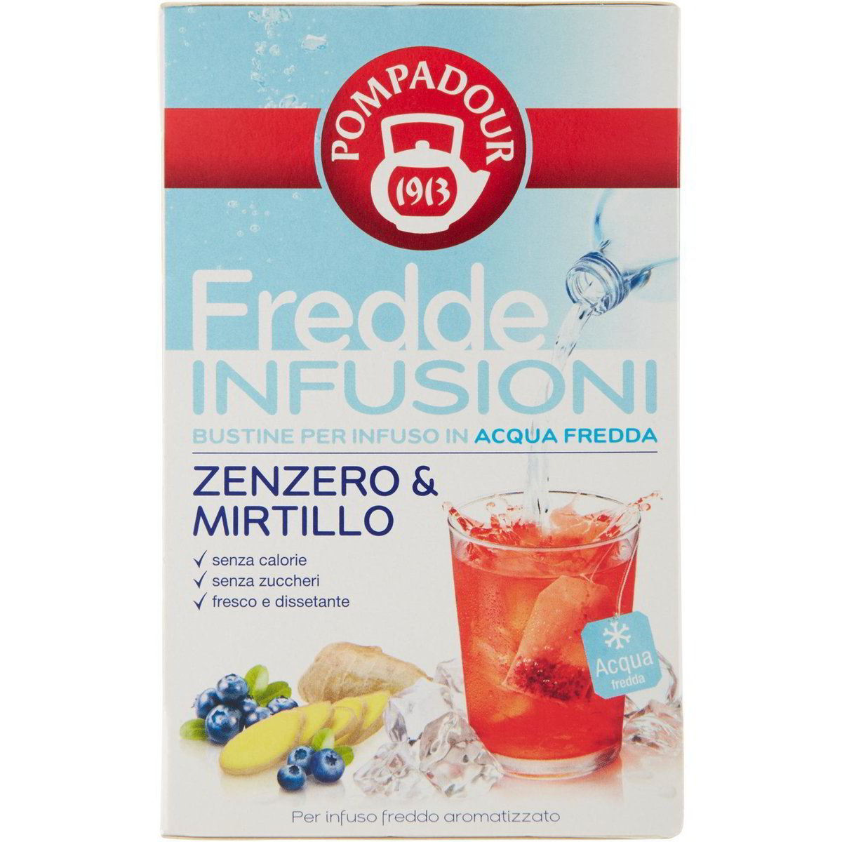 Infuso freddo di zenzero e mirtillo POMPADOUR 18 X 2,5 G - Coop Shop