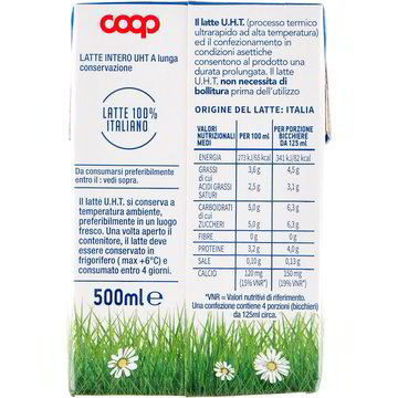 Latte uht intero COOP - Coop Shop