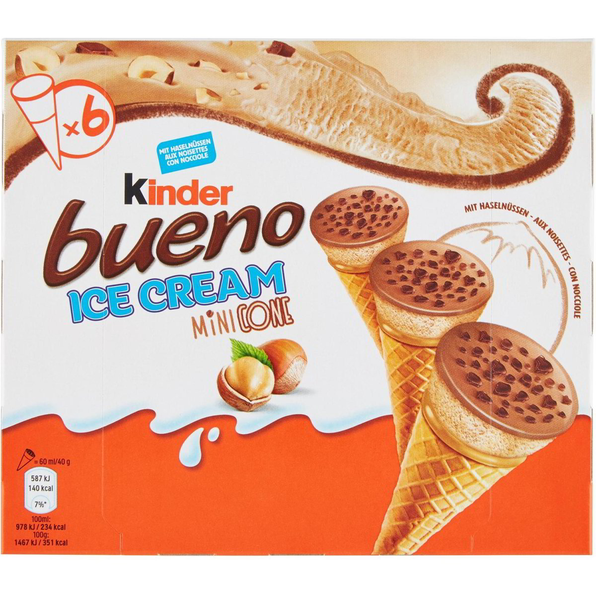 Cono gelato mini kinder bueno FERRERO 6 X 40 G - Coop Shop