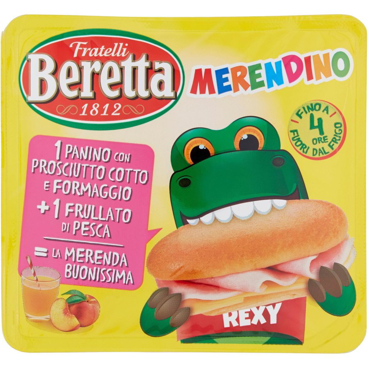 Merendina panino cotto/formaggio/frullato pesca FRATELLI BERETTA 183 G ...
