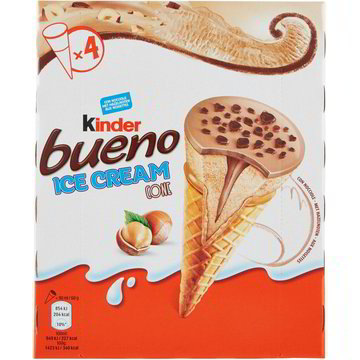 Cono gelato kinder bueno FERRERO 4 X 60 G - Coop Shop