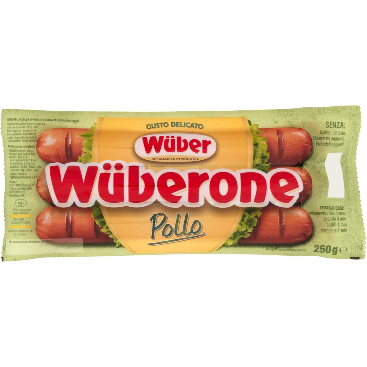 Wurstel di pollo WUBER 250 G - Coop Shop