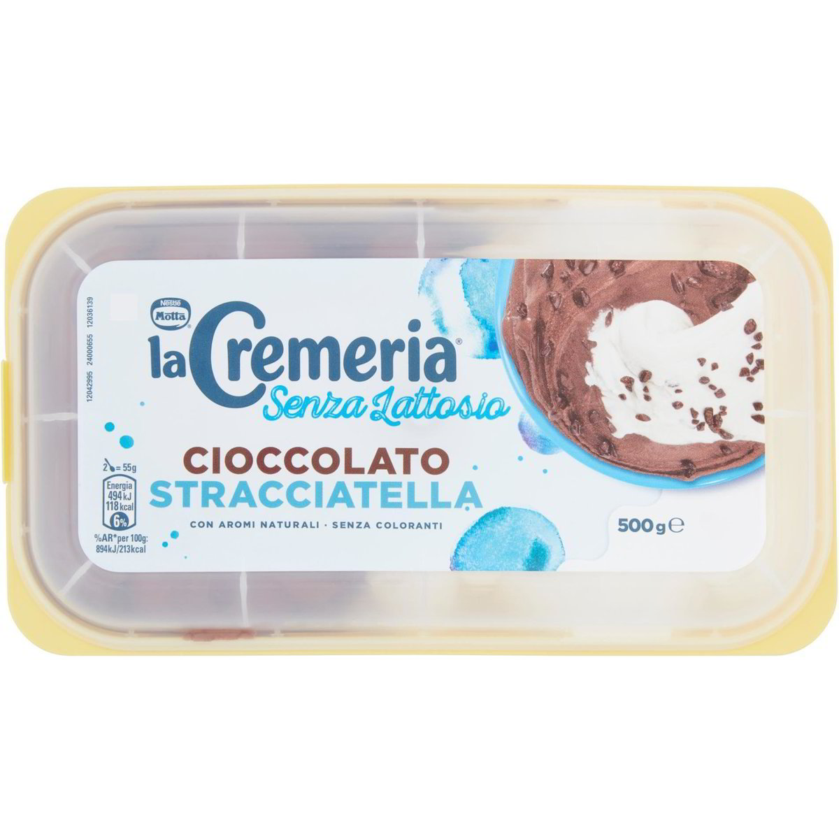 Gelato senza lattosio cioccolato e stracciatella LA CREMERIA 500 G ...