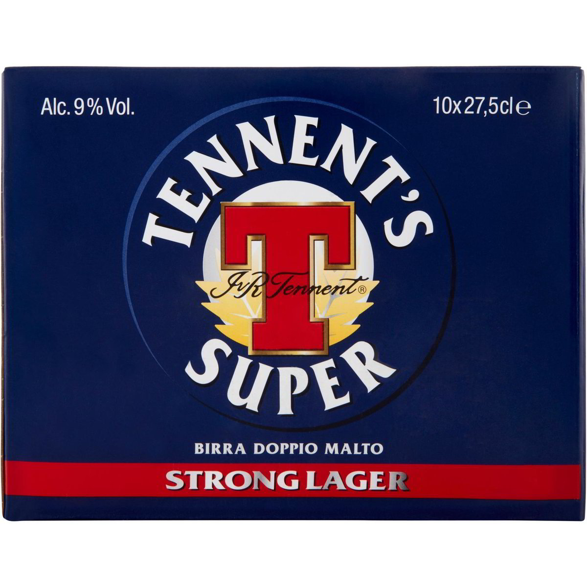 Birra strong lager doppio malto 9 gradi TENNENT S 10 X 275 ML - Coop Shop