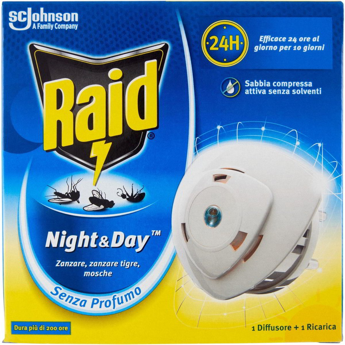 Antizanzare night & day tigre e comuni diffusore RAID 1 PZ - Coop Shop