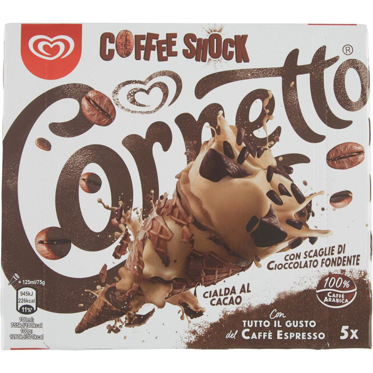 Cornetto coffee ALGIDA 5 X 75 G - Coop Shop