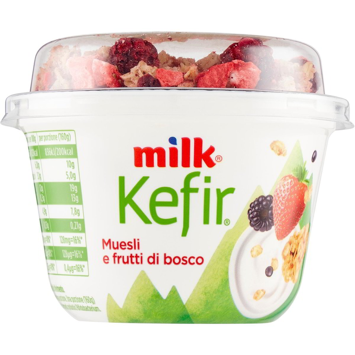 Kefir mix croccante ai frutti di bosco MILK 160 G - Coop Shop