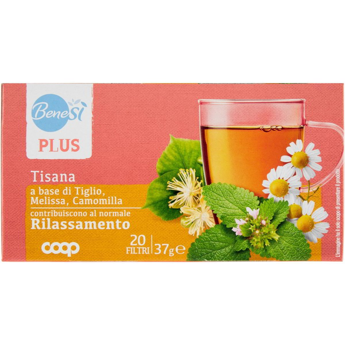 Tisana rilassante base di tiglio/melissa/camomilla COOP - BENE SI' 37 G ...
