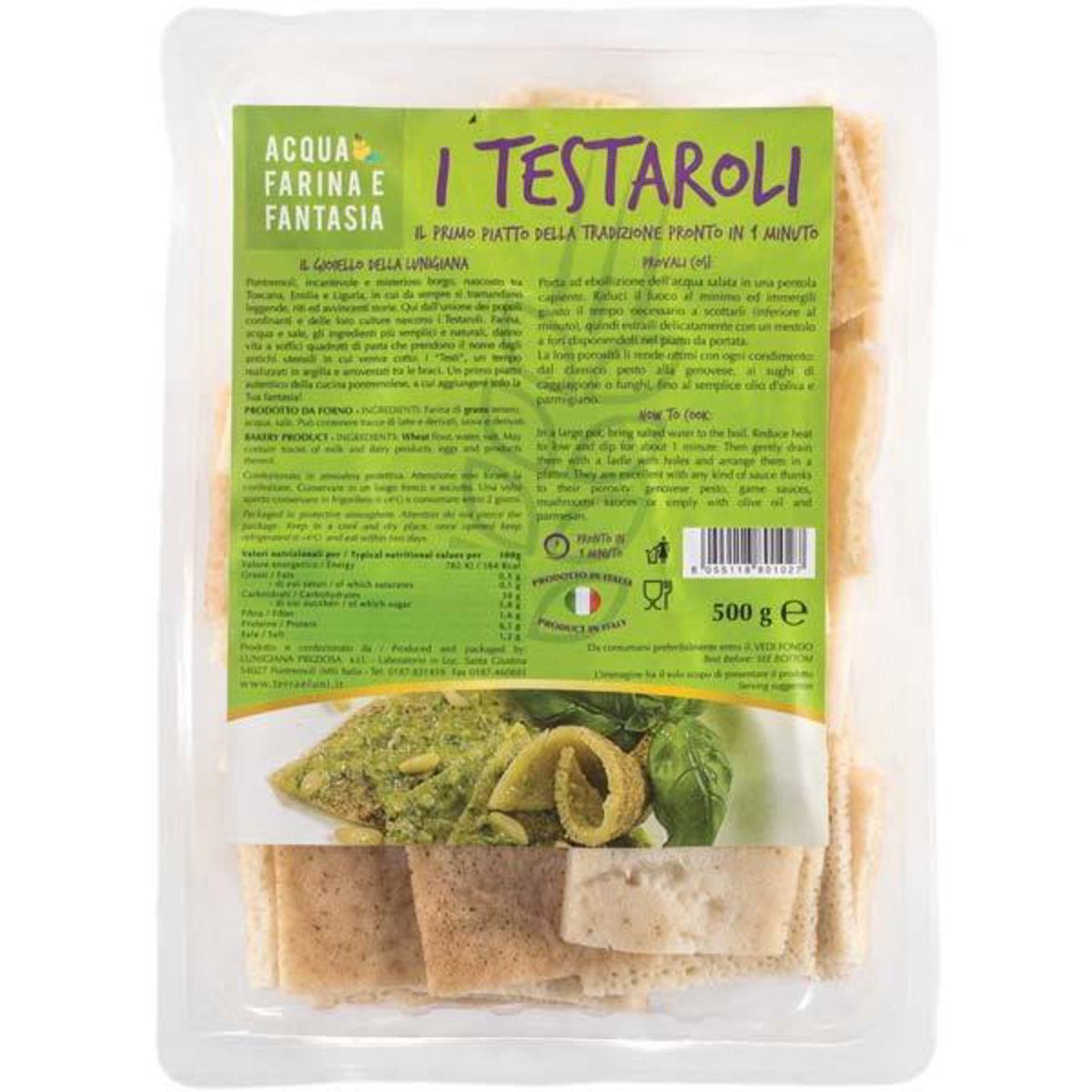 Testaroli ACQUA FARINA E FANTASIA 500 G - Coop Shop