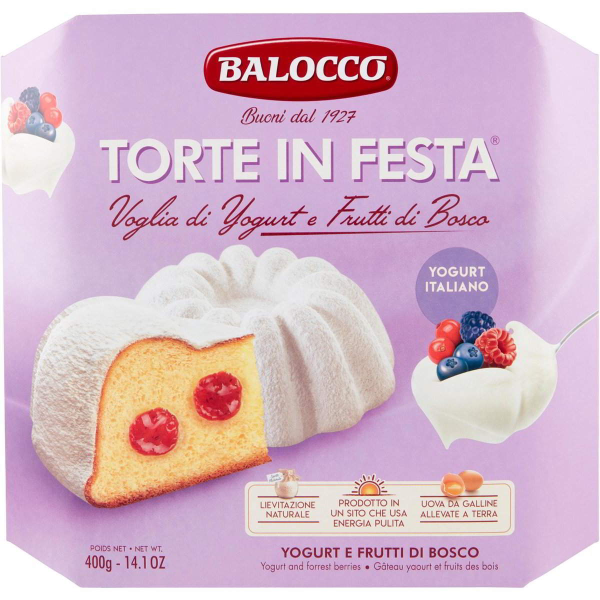 Torta in festa voglia di yogurt e frutti di bosco BALOCCO 400 G - Coop Shop