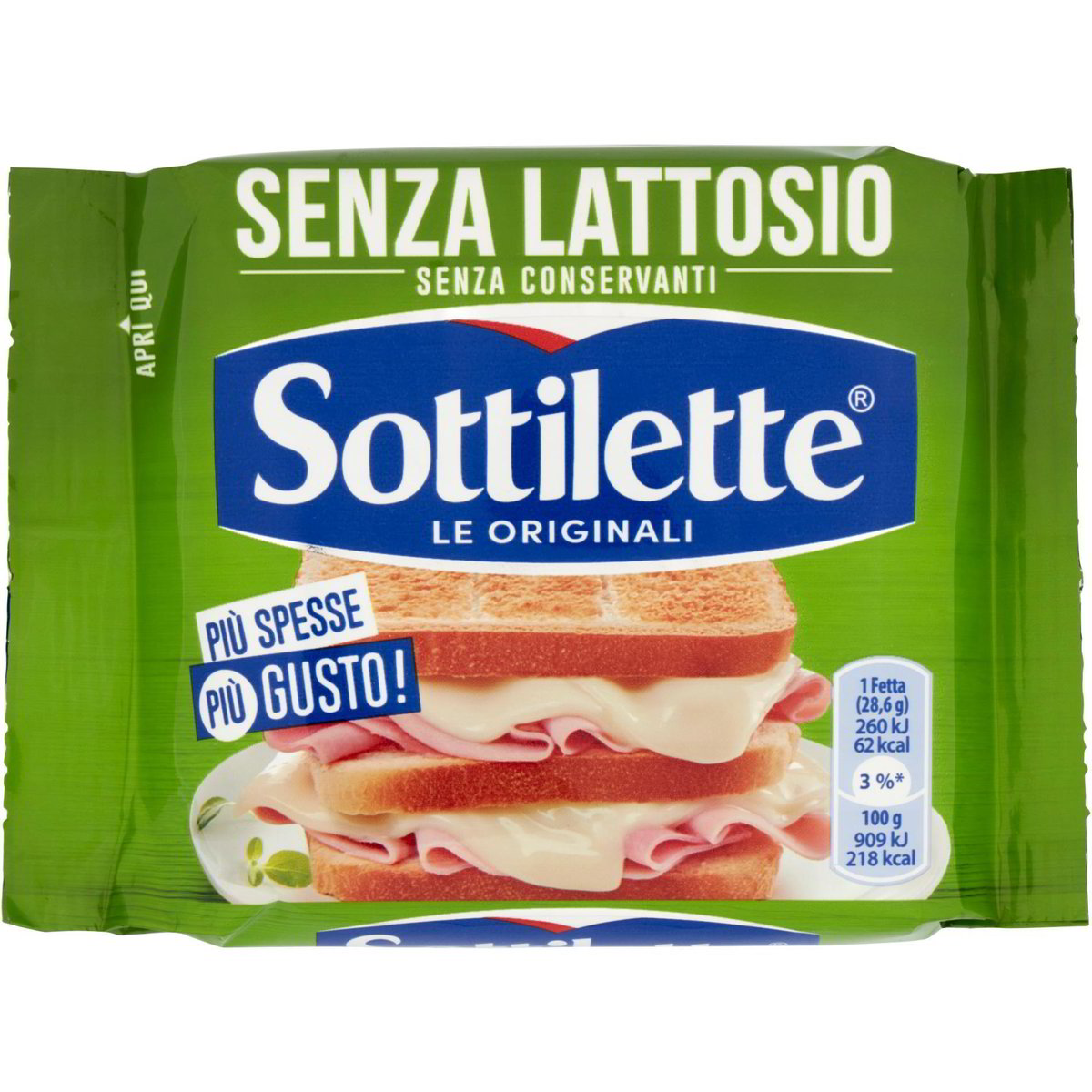 Sottilette senza lattosio SOTTILETTE 200 G - Coop Shop