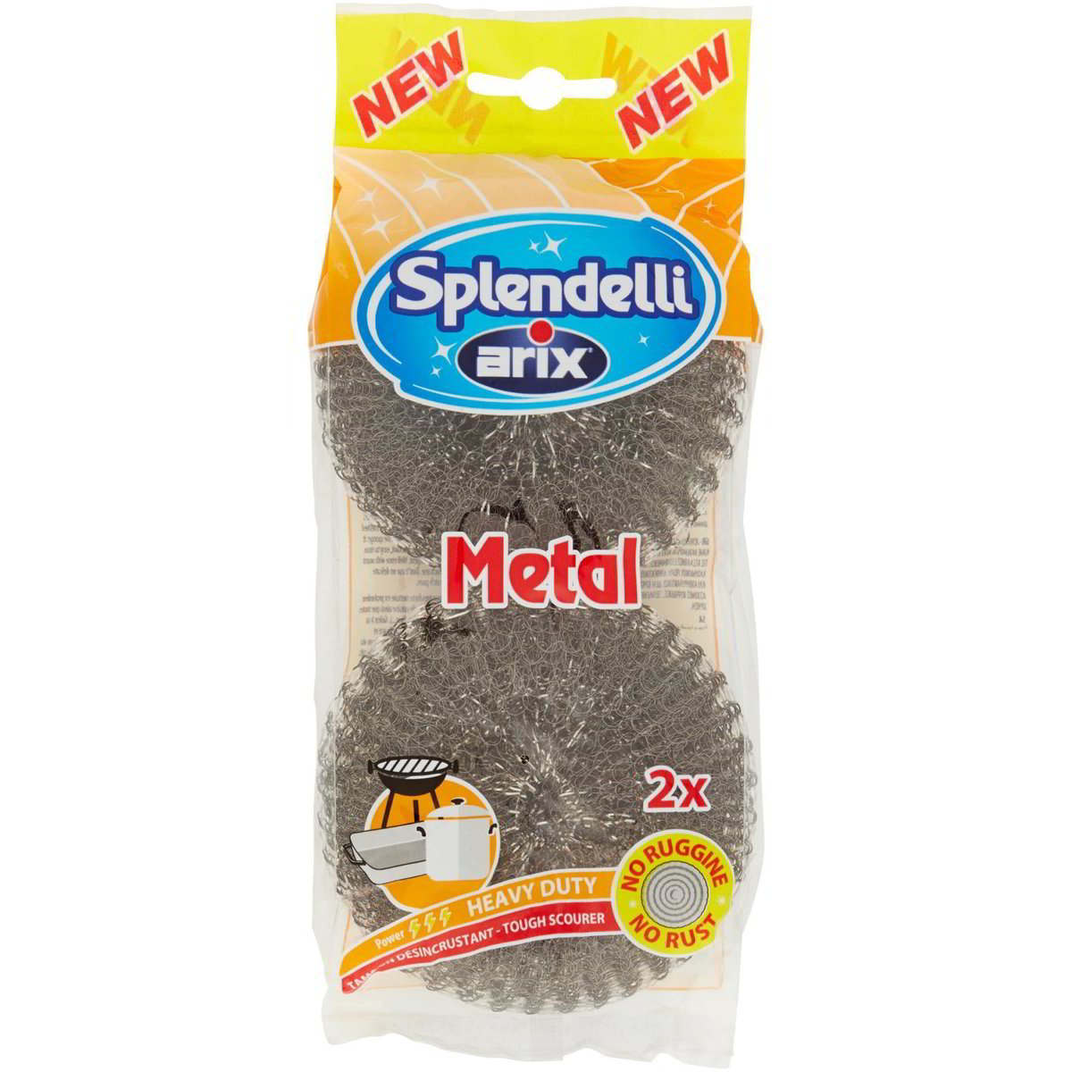 Spugne splendelli metal x2 ARIX 1 PZ - Coop Shop